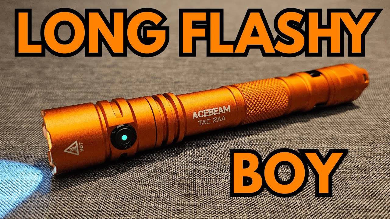 Acebeam Tac 2AA Review and Testing - Multiple AA / 14500 Flashlights ...
