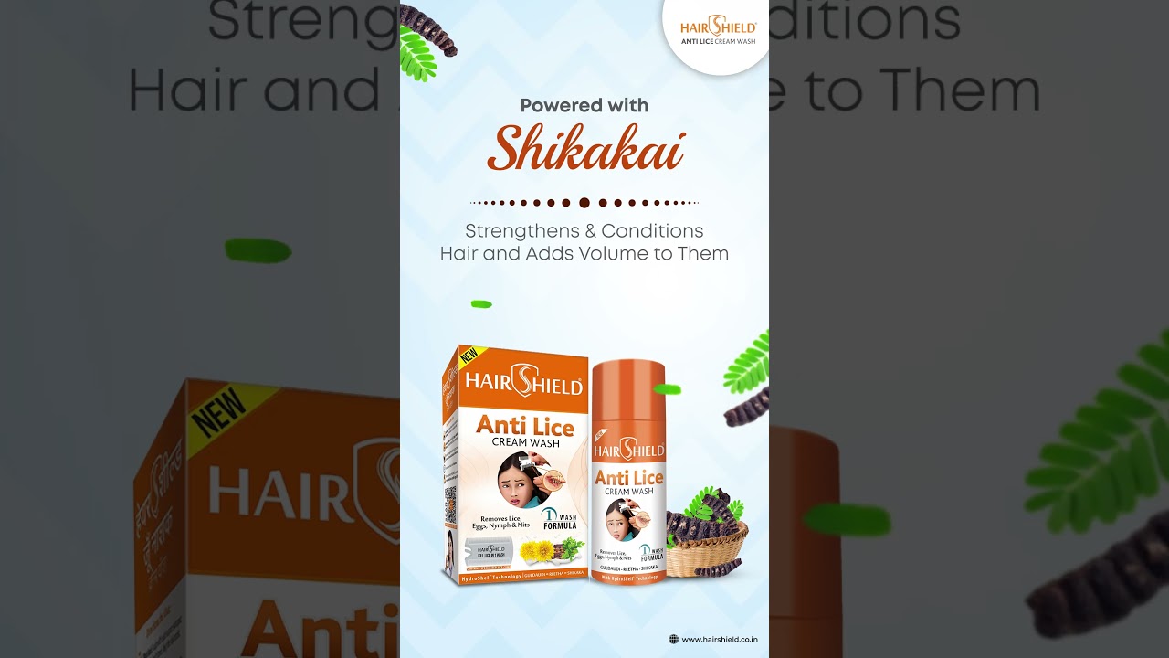 Hairshield Anti Lice Cream Wash Powered with Goodness of Shikakai #shorts #shortvideo