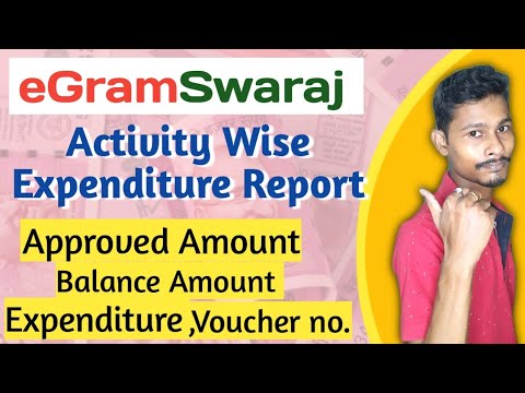 Egramswaraj Activity Wise Expenditure Report | Egramswaraj Mein Kitna Kharch Hua