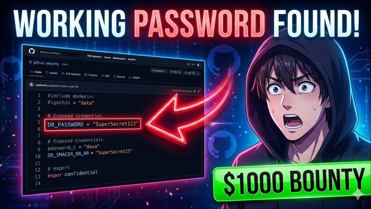 I Found a Working Password on GitHub… And It Actually Worked 😳 | Real Bug Bounty poc
