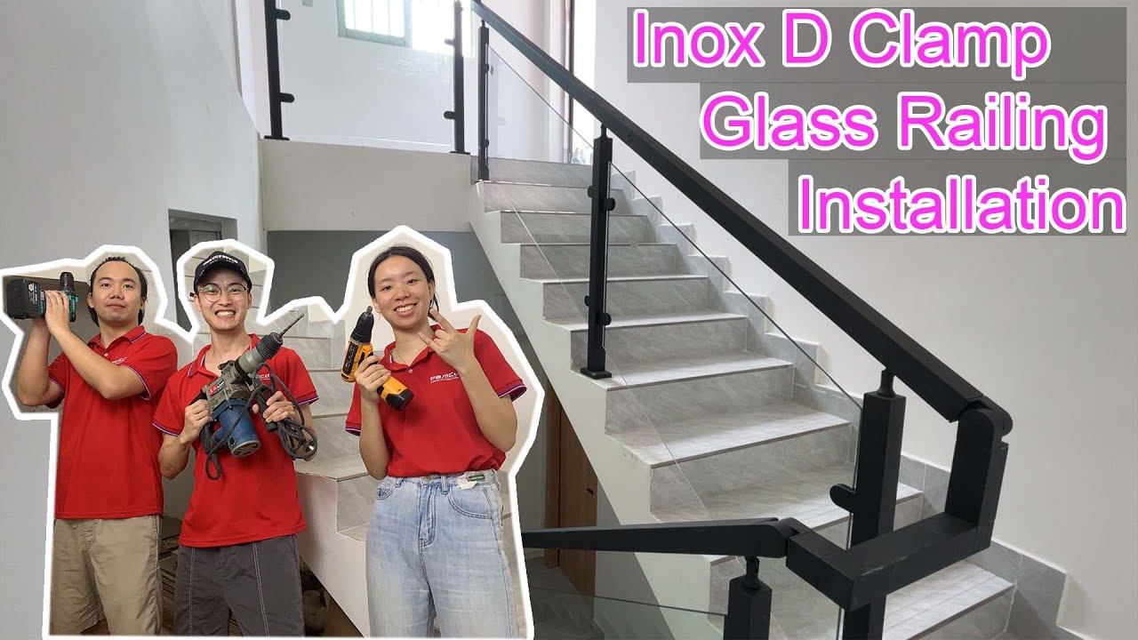 D Clamp Glass Railing | Best Selling Design