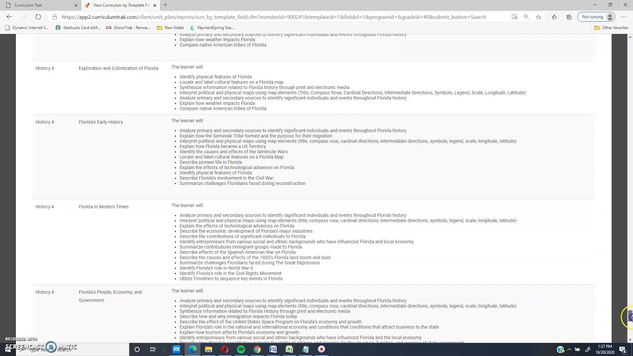 Curriculum Trak for TfT - Overview
