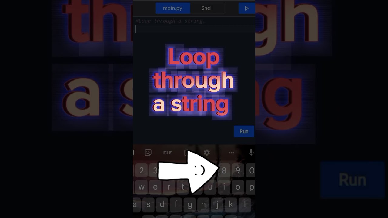 String iteration in python | loop through string | #12 python tutorial
