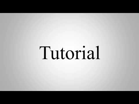 Learn How To Pronounce Tutorial