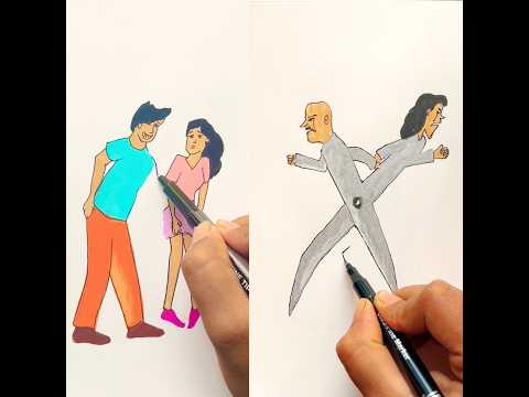 2 Types of video. Which one best #shorts #art #craft #drawing