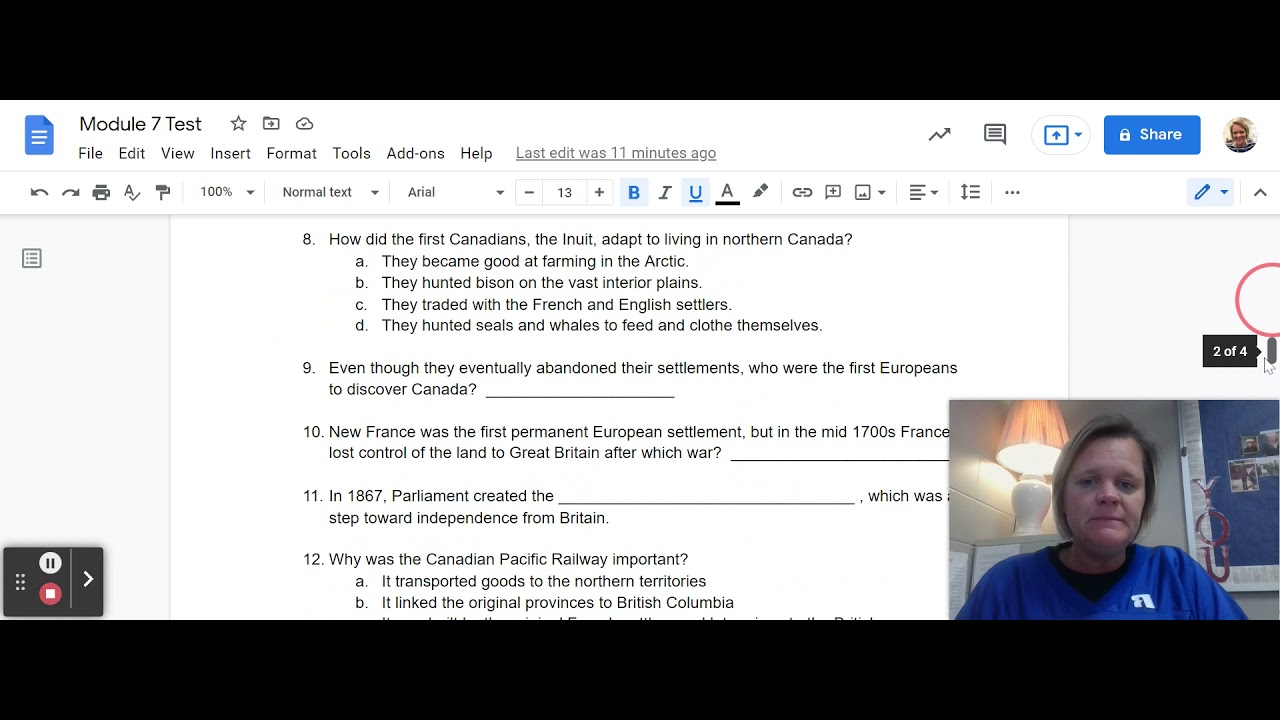 Module 7 Test Instructions