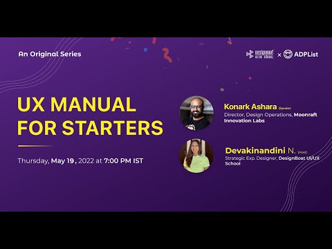 DesignBoat #6: UX Manual for Starters | ADPList