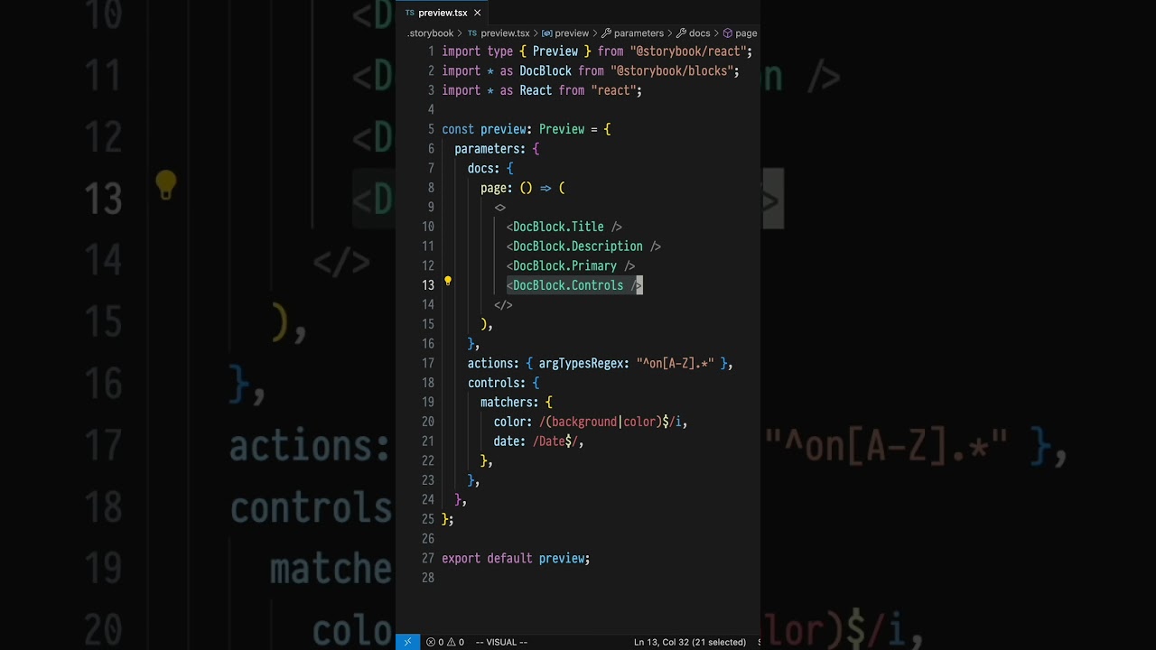 Autodocs Docblocks Storybook