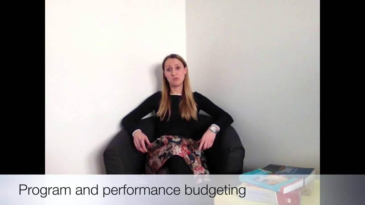 Unit 4 - Program and Performance Budgeting