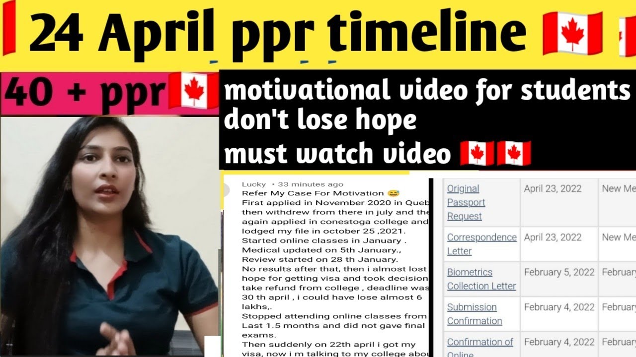 24 April ppr timeline canada/23 April ppr timeline canada/today's ppr request timeline canada .