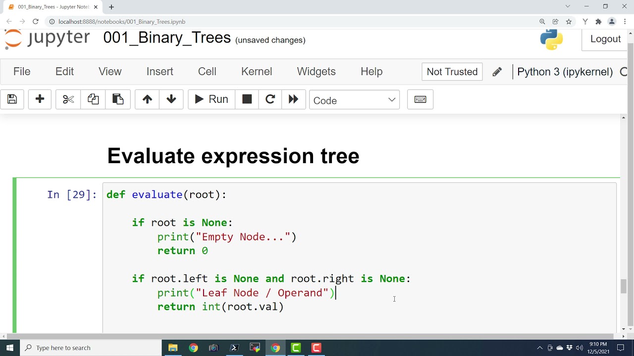EP004 - Python Binary Tree - Evaluate the Expression Tree