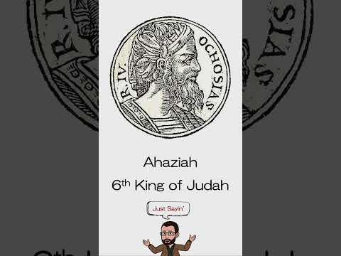 Ahaziah, King of Judah | How to Say In American English | Just Sayin' Historian's Eye | MCMP | 01451