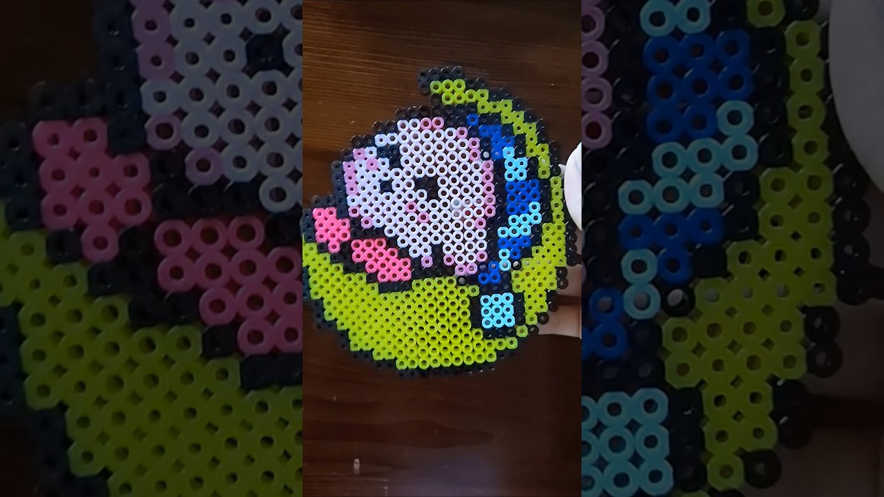 Sleeping Kirby Perler Bead!! #kirby #beads #perlerbeadart #cool #nintendo #videogame #gaming