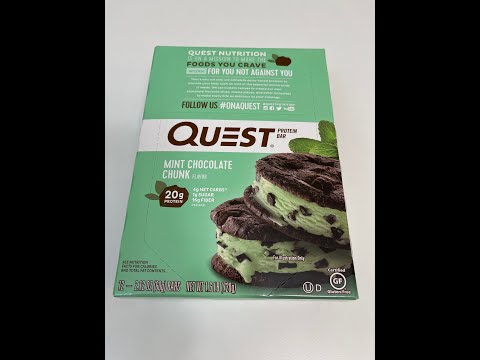 Quest Nutrition Mint Protein Bar Unboxing!