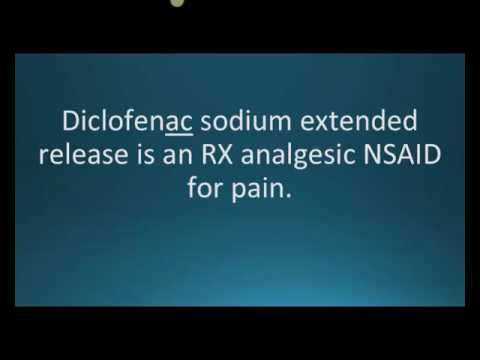 How to pronounce diclofenac sodium (Voltaren XR) (Memorizing Pharmacology Flashcard)