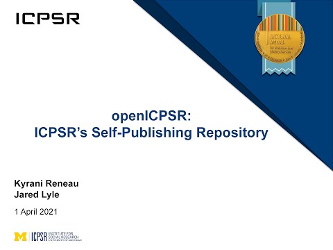 openICPSR: ICPSR's Self-Publishing Repository