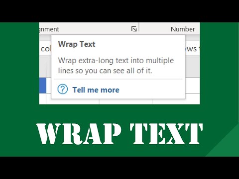 Wrap Text in #excel