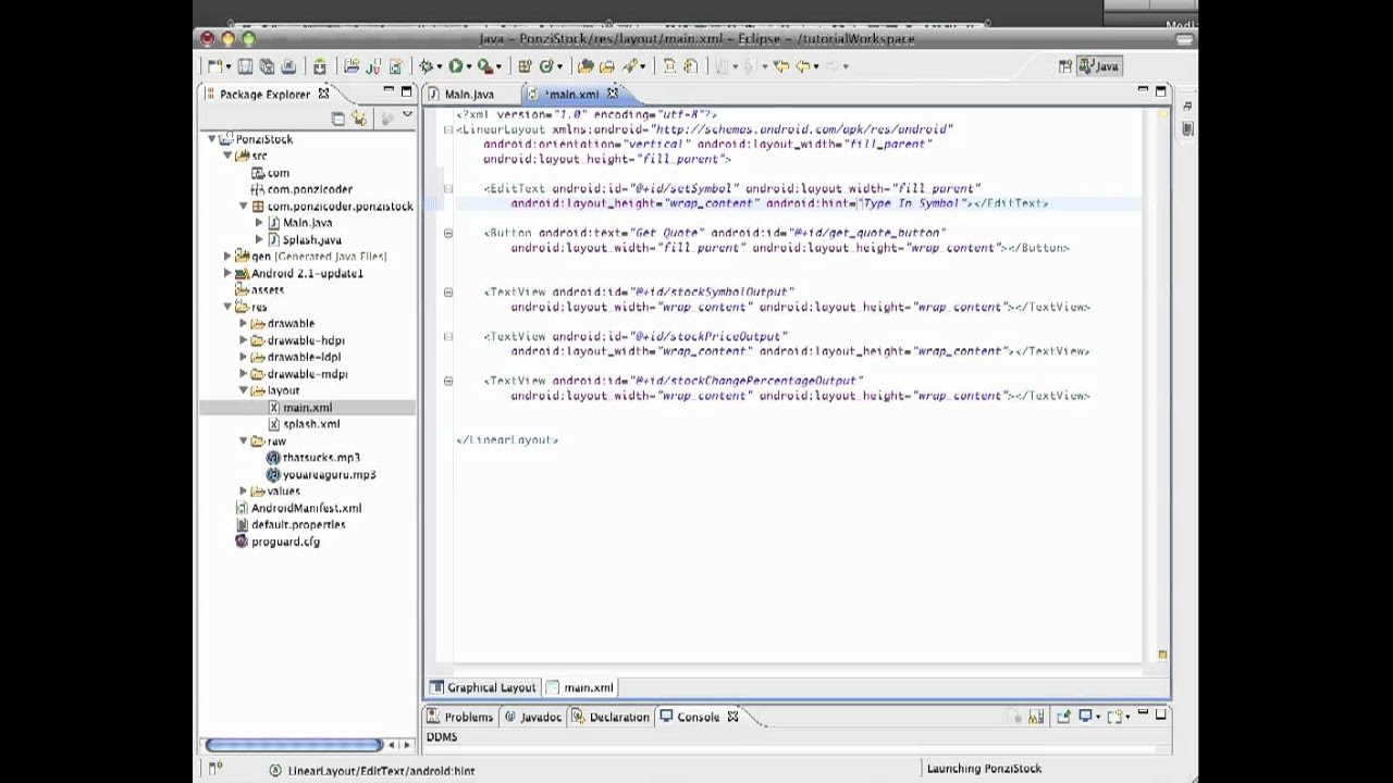 Android Tutorials: Learn by Doing 4.1 - Working with editable fields with EditText