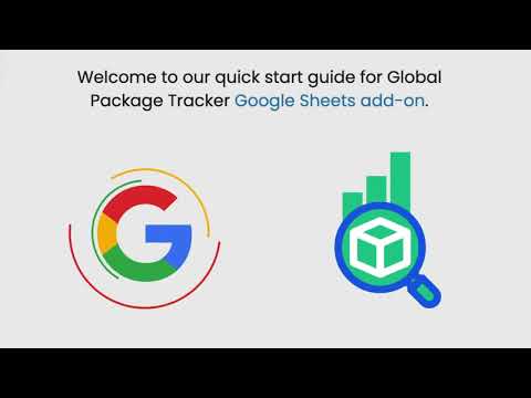 How to install Global Package Tracker google sheets add-on and tracking packages in google sheet.