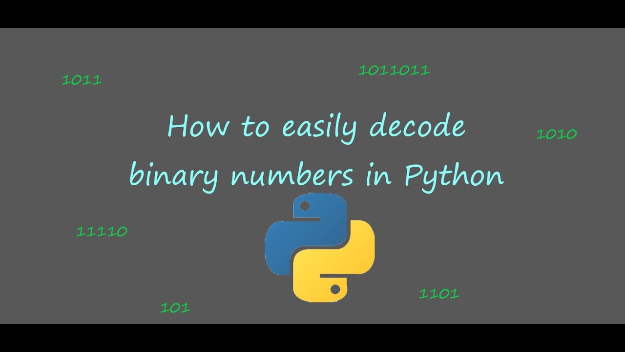 How to Easily Decode Binary Numbers in Python