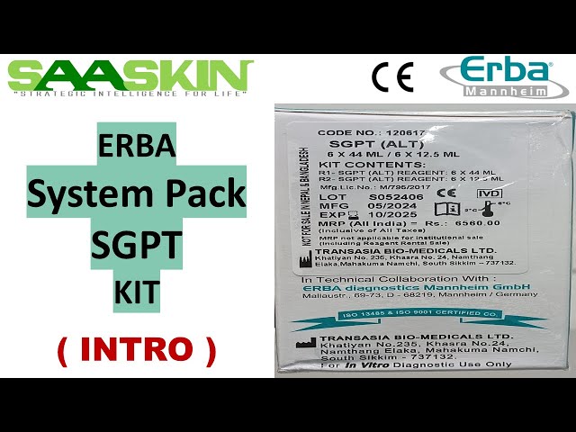 Medical Reagents II - Erba Mannheim System Pack SGPT Kit Trader ...