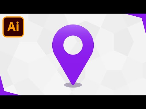 How To Draw A Location Pin Icon In Adobe Illustrator