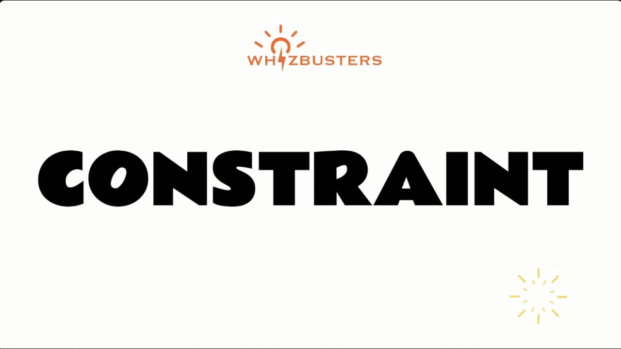 CONSTRAINT (noun) Meaning & Examples in Sentences | Master Advanced English Vocabulary