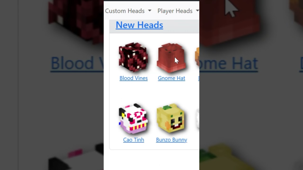 How To Get Custom Heads in Minecraft 🗿 #shorts