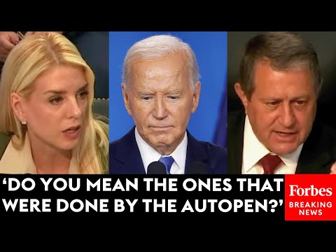 Pam Bondi Brings Up President Biden's Pardons When Asked Point Blank About Jan. 6 Pardons