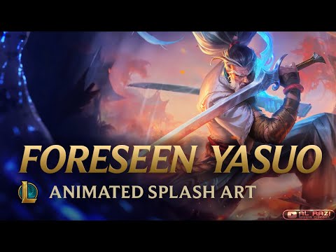Foreseen Yasuo | Login Screen [Client Version] - League of Legends [4K 60fps Animated Splash Art]