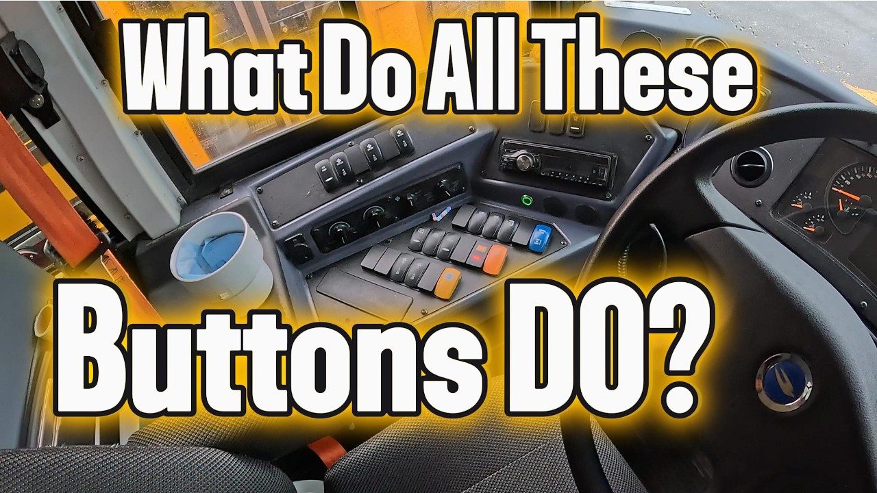 School bus dashboard buttons and what they do