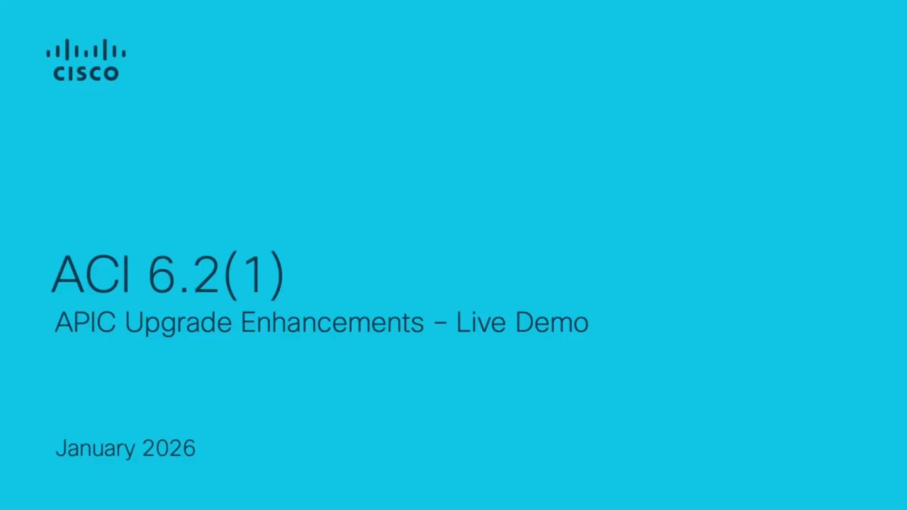 New APIC Upgrade Architecture and Workflow - Part Two