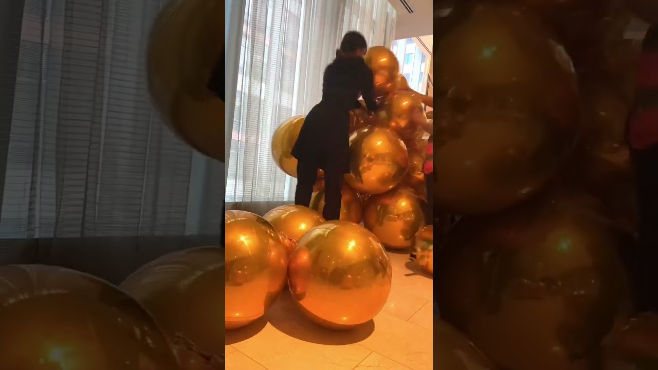 Foil cluster | ORBZ garland #short #shortvideo #balloondecor #corporateevents #birthday