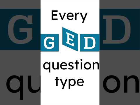 Every GED Question Type There Is