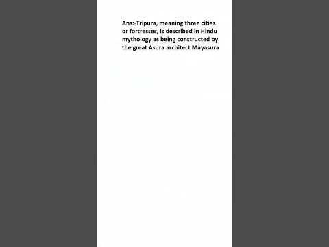 What is Tripura (mythology)?