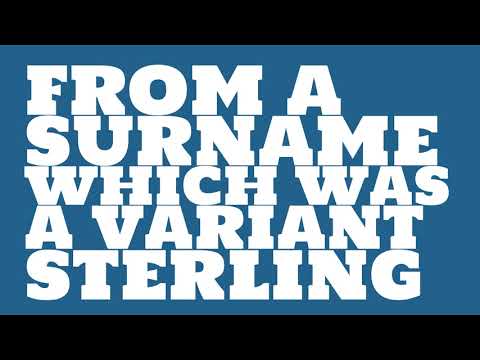 What is the origin of the name Stirling?