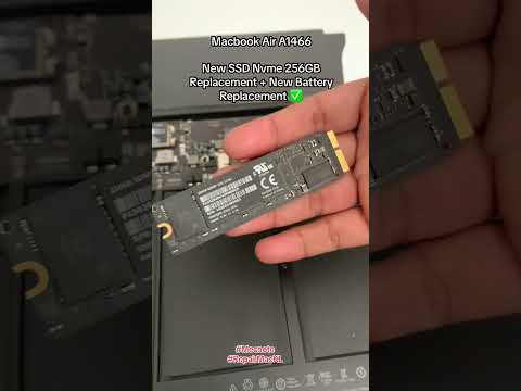 Macbook Air A1466 - SSD 256GB upgrade / New Battery Replacement
