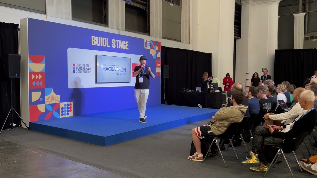 Radix Hackathon - European Blockchain Convention (EBC) 2024 - Introduction by Piers Ridyard
