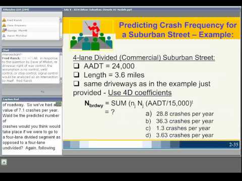 Webinar 07 July 8 HSM Applications to Urban Suburban Streets