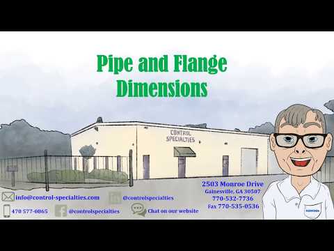 Pipe and Flange Dimensions | Control Specialties