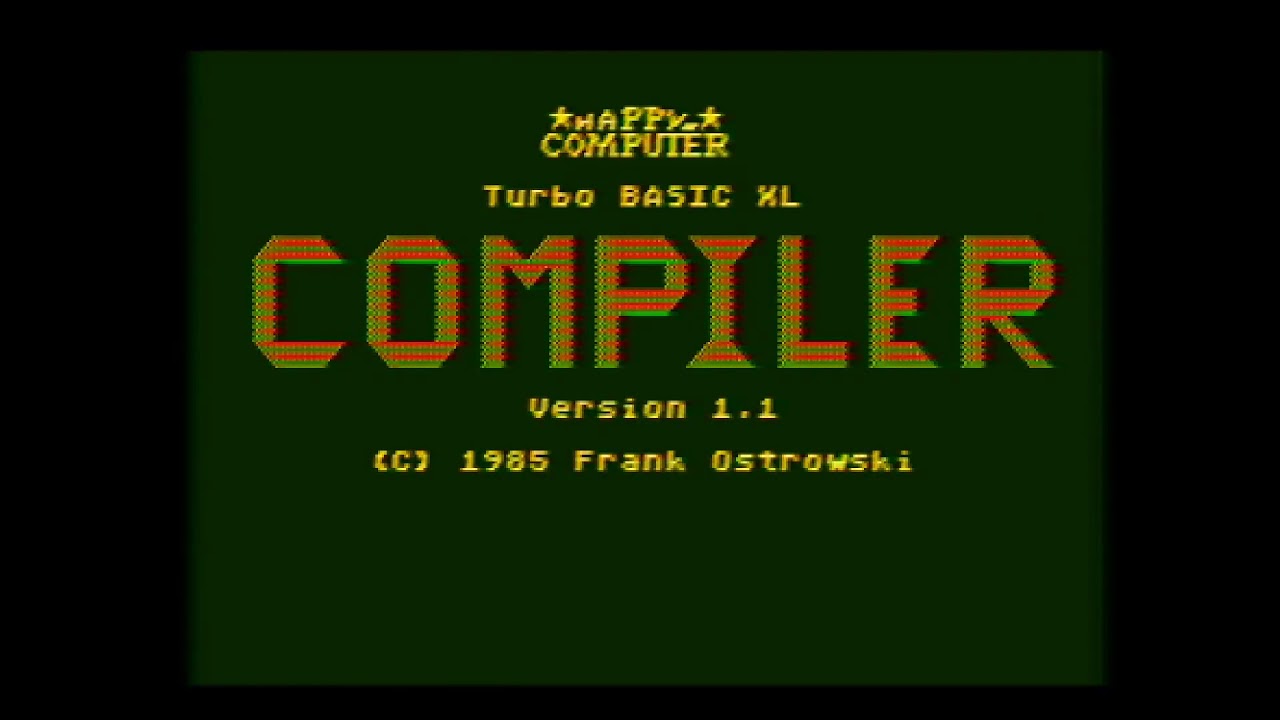 Atari 8 Bit Turbo BASIC XL - A Quick Comparison of Compiled vs. Non-Compiled