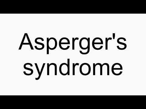 How to pronounce Asperger's syndrome