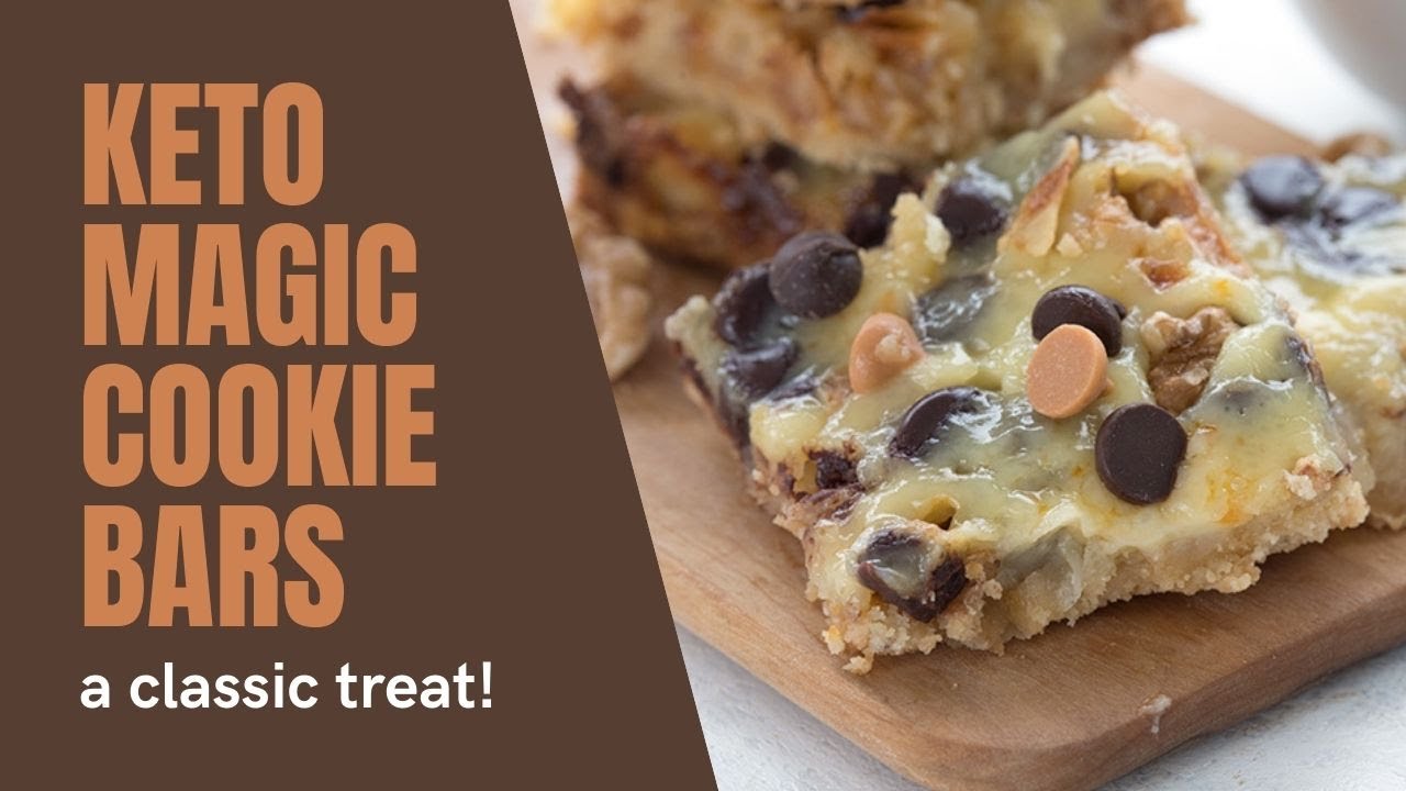 Keto Magic Cookie Bars