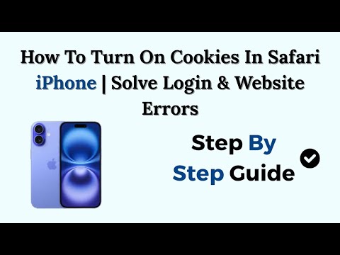 How To Turn On Cookies In Safari iPhone | Solve Login & Website Errors