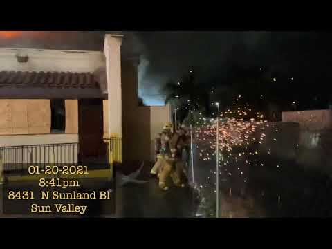 LAFD: Firefighters Battle Major Emergency Structure Fire in Sun Valley | January 20, 2021