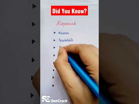Did you know these synonyms of the word 'Depressed'? - SeeCrack #seecrack #youtubeshorts