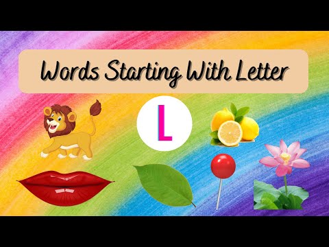 Words Starting With Letter L || Learn Letter L Words With Pictures And Spelling || Kidzone