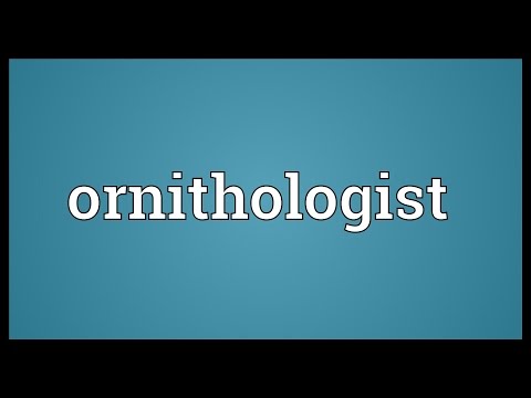 Ornithologist Meaning