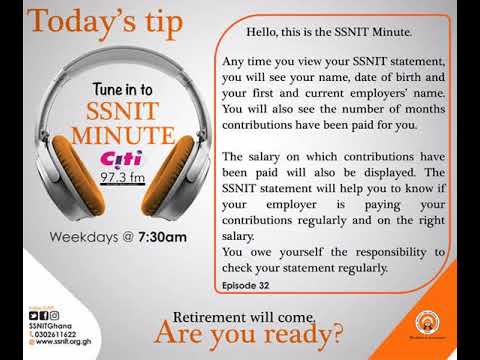 SSNIT MINUTE EPISODE 32