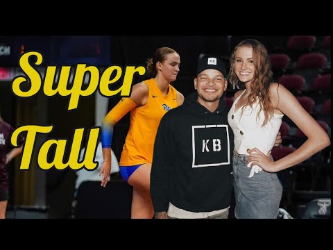 Extremely Super tall Volleyball Player Julianna Christy | Height Comparison